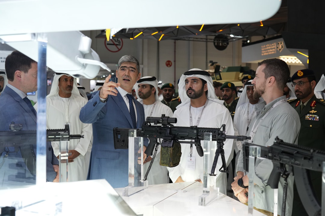 UAE Defense Minister visits Kalashnikov Dooth at IDEX 2025