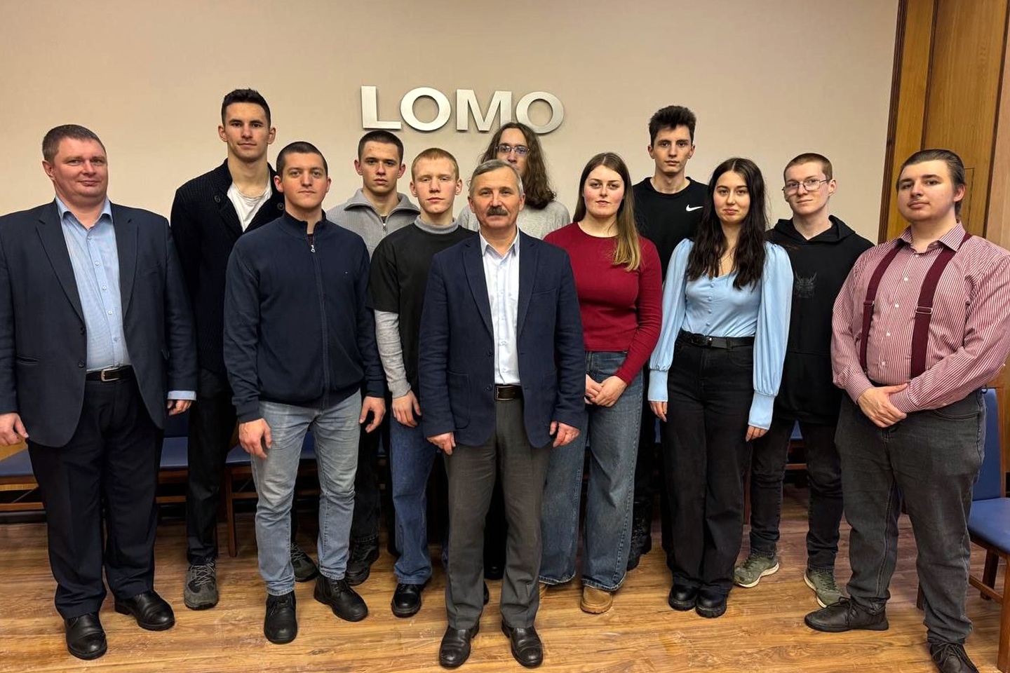 Marshal Ustinov BSTU Voenmeh Students Visit LOMO